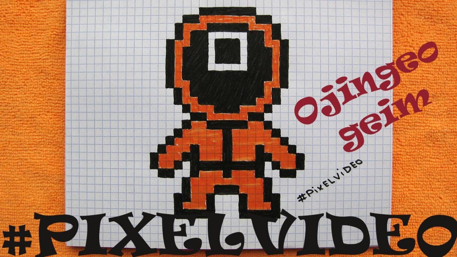 РИСУЕМ ПО КЛЕТОЧКАМ Игра в кальмара  #игравкальмара #pixelvideo3d