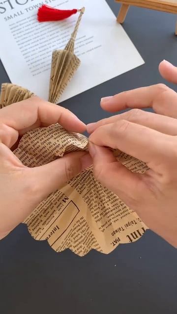 Как сделать зонтик из бумаги