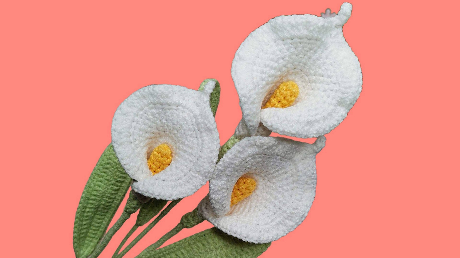 Вязаные Каллы Крючком! Как Связать Каллы?! Вязаные Цветы. Виктория Вяжет