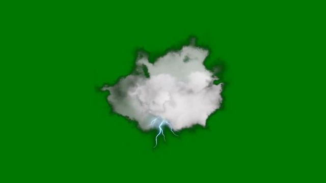 ФУТАЖ  - ГРОЗОВАЯ  ТУЧА  - ХРОМАКЕЙ НА ЗЕЛЕНОМ ФОНЕ