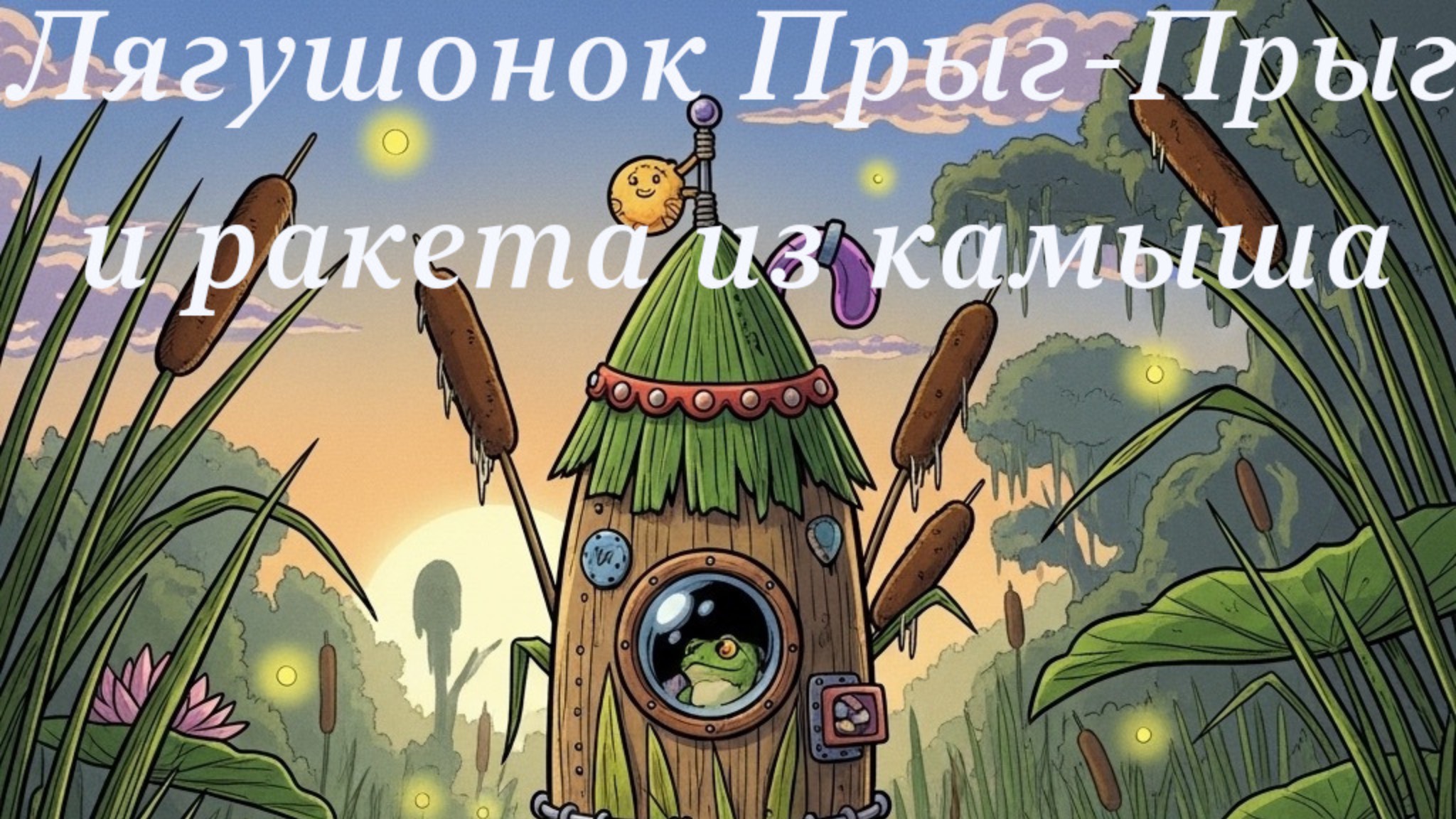 Лягушонок Прыг и ракета из камыша. Сказка Е.Клюева