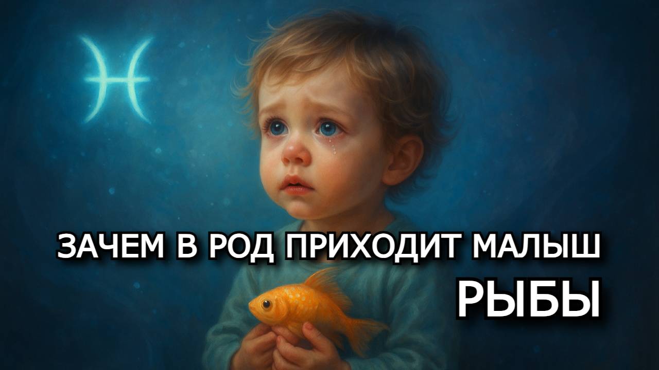 🔮 Зачем приходит ребёнок-Рыбы в семью? Его душа спасает близких — даже ценой себя...