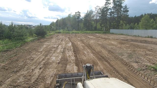 корчевание передним ковшем, планировка, вывоз мусора 15 рутина