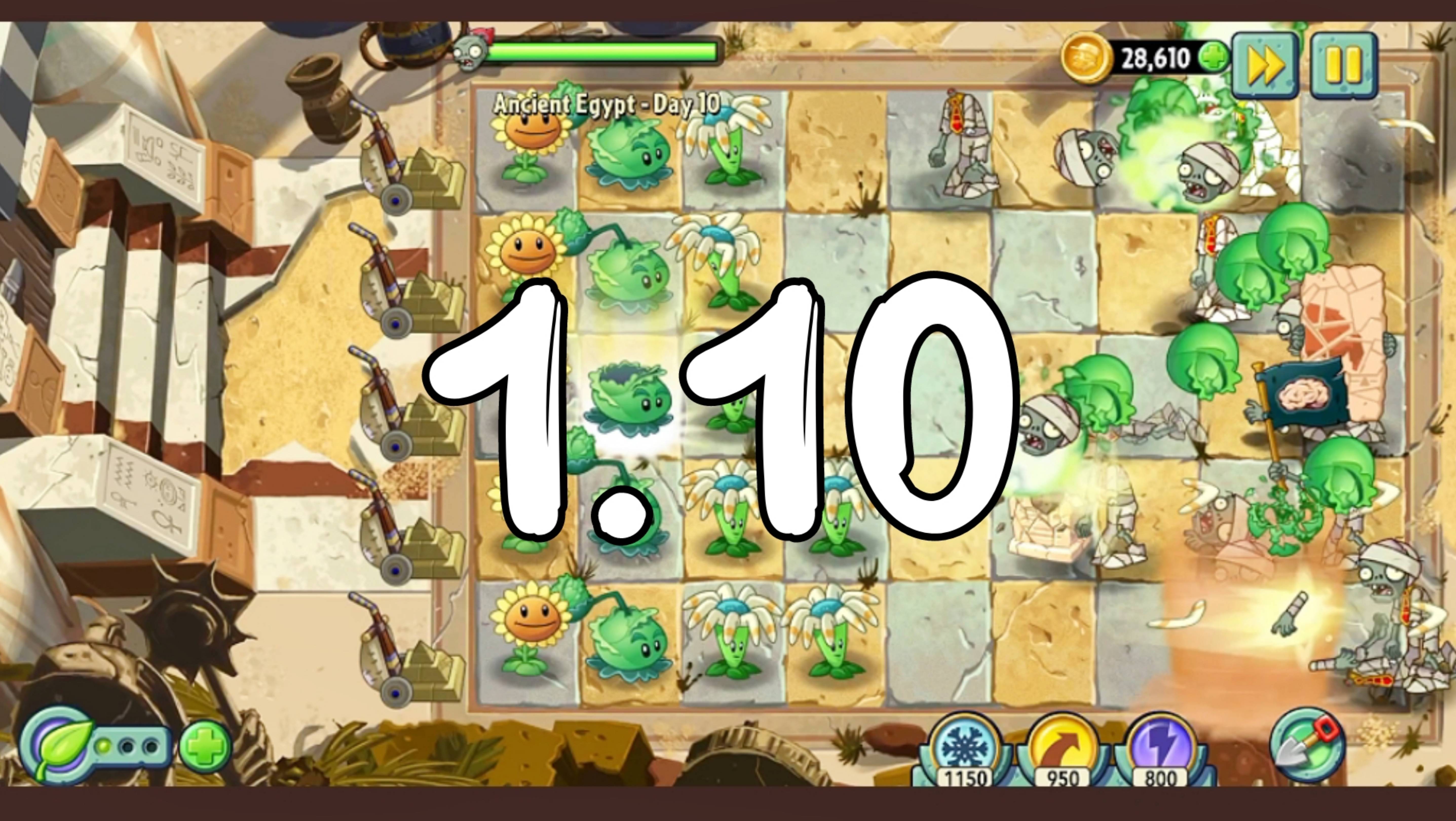 РАСТЕНИЯ ПРОТИВ ЗОМБИ 2 / PLANTS VS ZOMBIES 2 Прохождение уровня 1.10