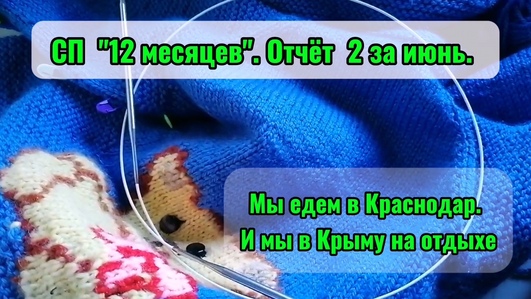 СП "12 месяцев". Отчёт 2 за июнь. Связала платье и пальто для внучки. Мы  в Краснодаре и в Крыму.
