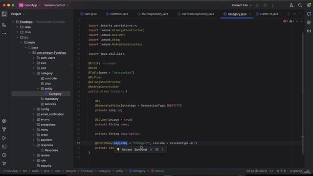 4 -Category Entity, DTO, Repo