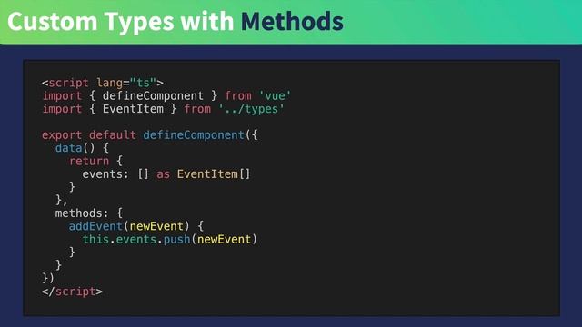 8. Computed & Methods with Custom Types