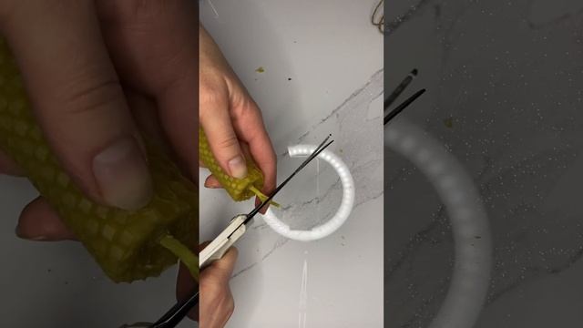 Мои первые свечи из вощины ☺️