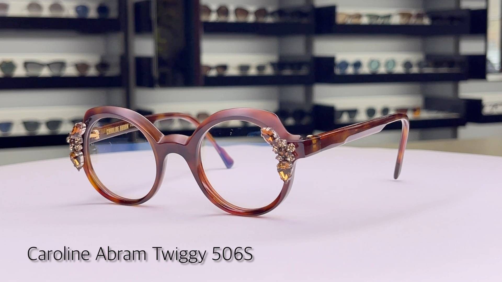 Caroline Abram Twiggy 506: круглые коричневые очки из Франции