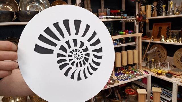 Шум ручья Аммонит 300 мм / Sound of the stream / Rainstick / Посох дождя / shamanic.moscow