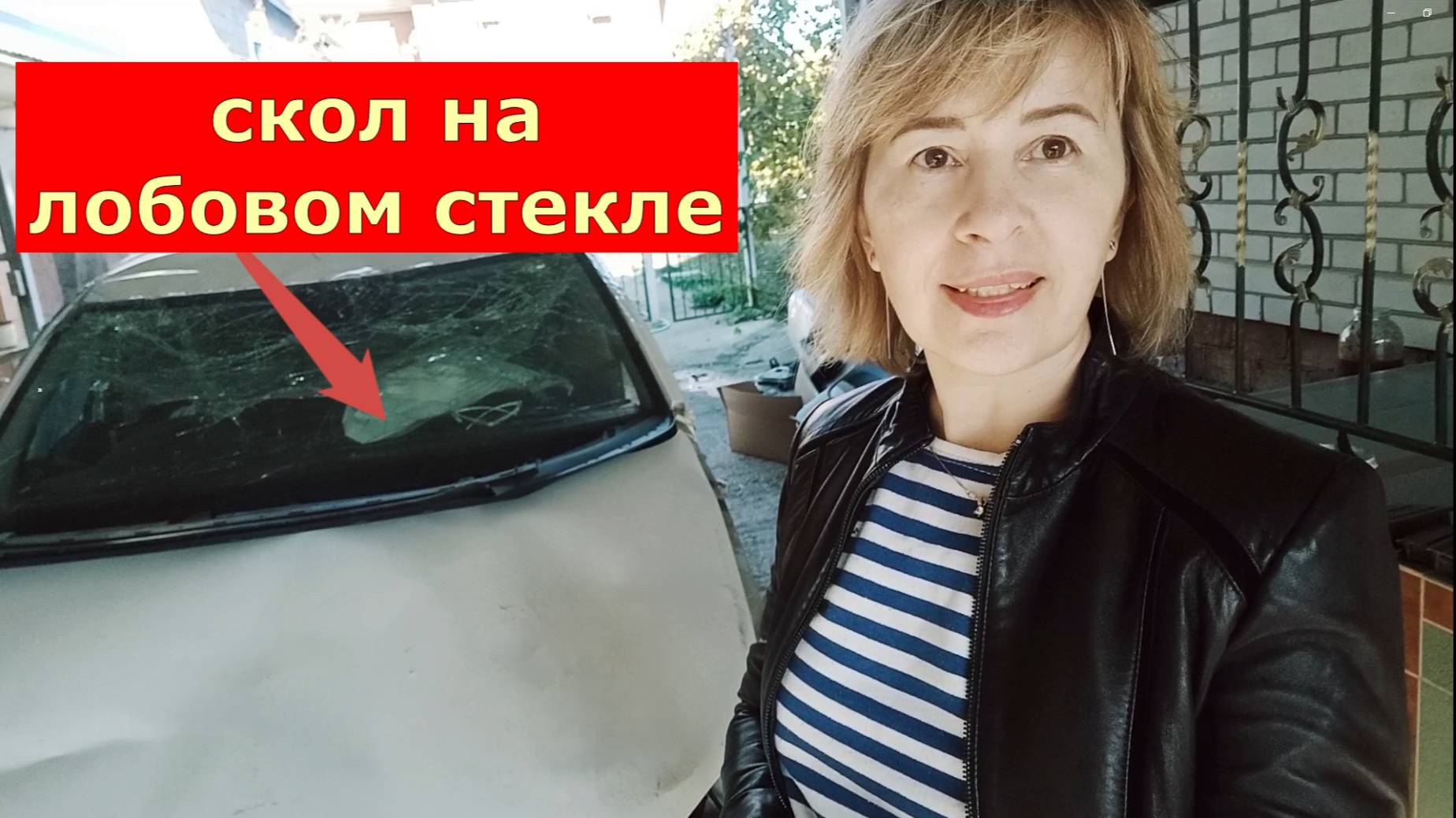 Скол на лобовом стекле,Какая неприятность!