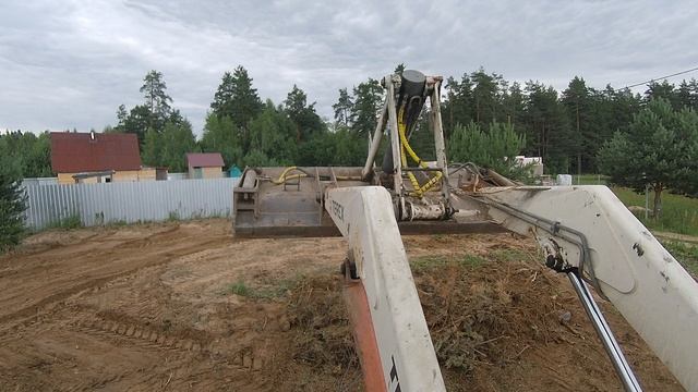 корчевание передним ковшем, планировка, вывоз мусора 20 погрузка