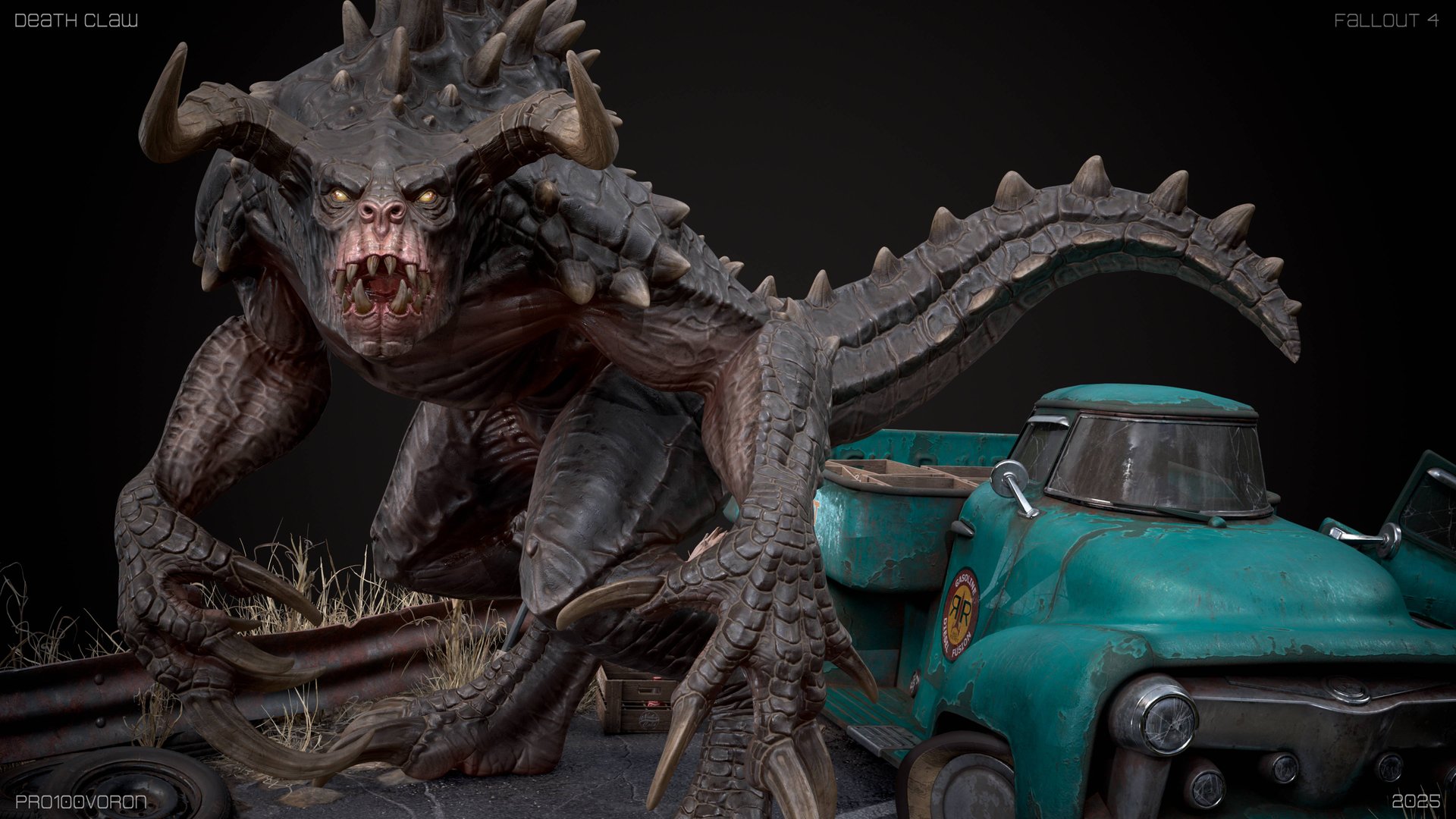 Fallout 4 - "Коготь смерти" #fallout #gamedev #games #cg #3d #art