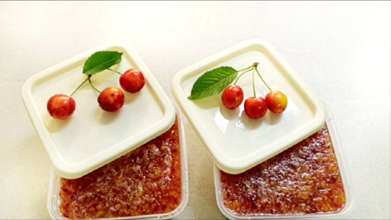 ЧЕРЕШНЯ, протертая с сахаром, на ЗИМУ. Без ВАРКИ! Отличный ДЕСЕРТ!