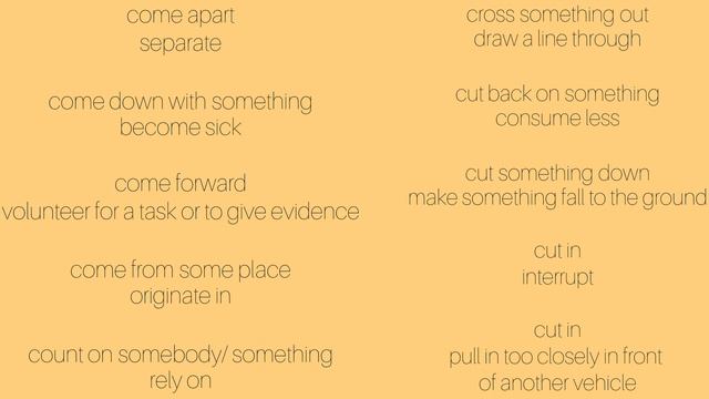 Фразовые Глаголы 5 Phrasal Verbs 5
