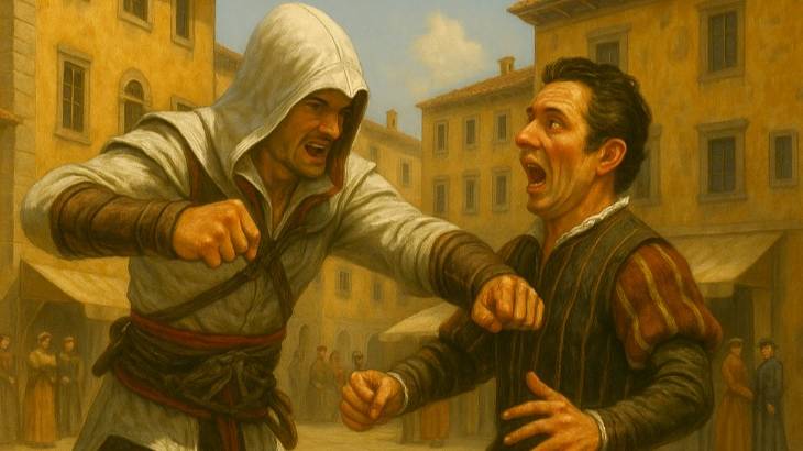 Assassin's Creed Все Встречи с Дуччо #shorts #юмор  #assassinscreed #acrevelations #acbrotherhood