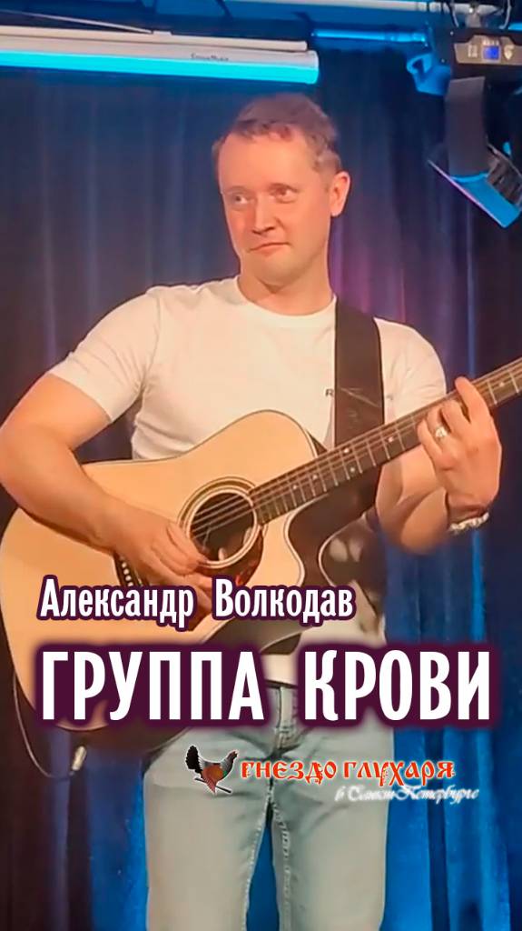"ГРУППА КРОВИ" Александр Волкодав - "Гнездо глухаря" Питер 28.06.2025 #александрволкодав #голос