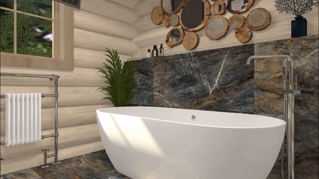 Санузел в срубовом доме