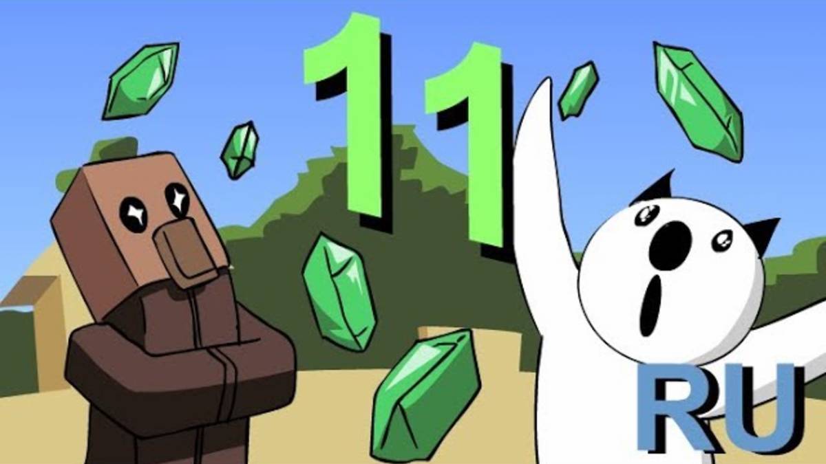 Майнкрафт Для Нубов, часть 11 "Торговля с жителями" (перезалив)