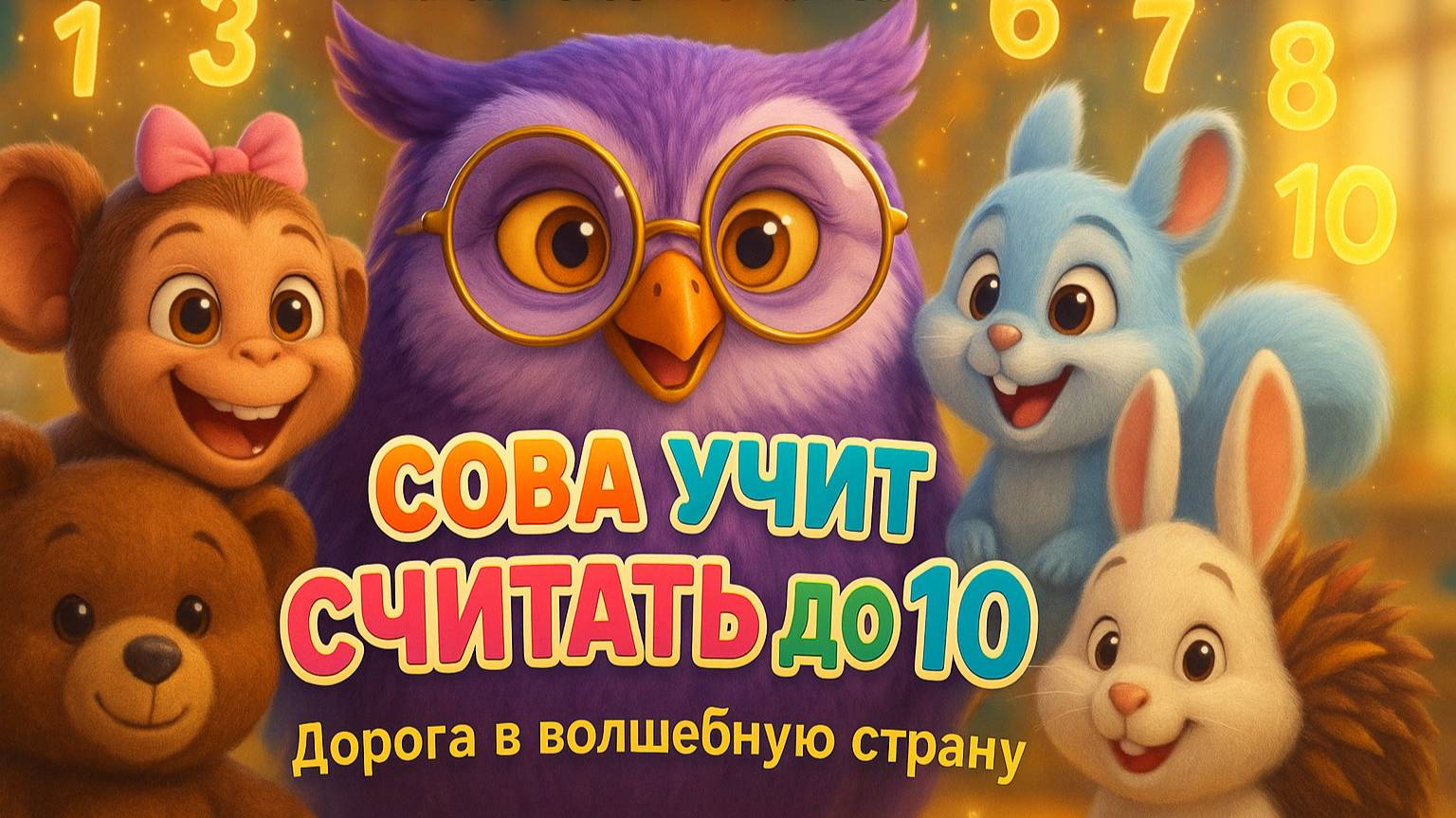 🦉 СОВА НАУЧИЛА СЧИТАТЬ ЗА 5 МИНУТ! Волшебный способ выучить цифры 1-10 ✨