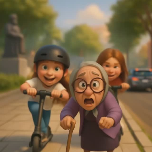 Осторожно, самокат!