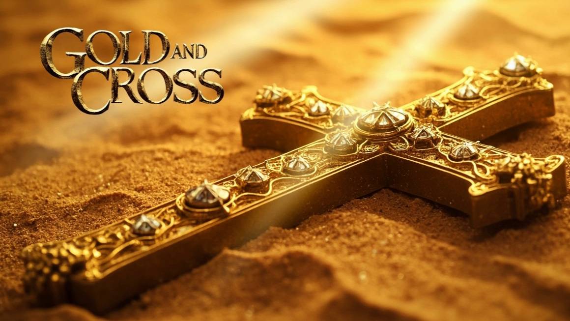 AI Metal Music Золото и крест