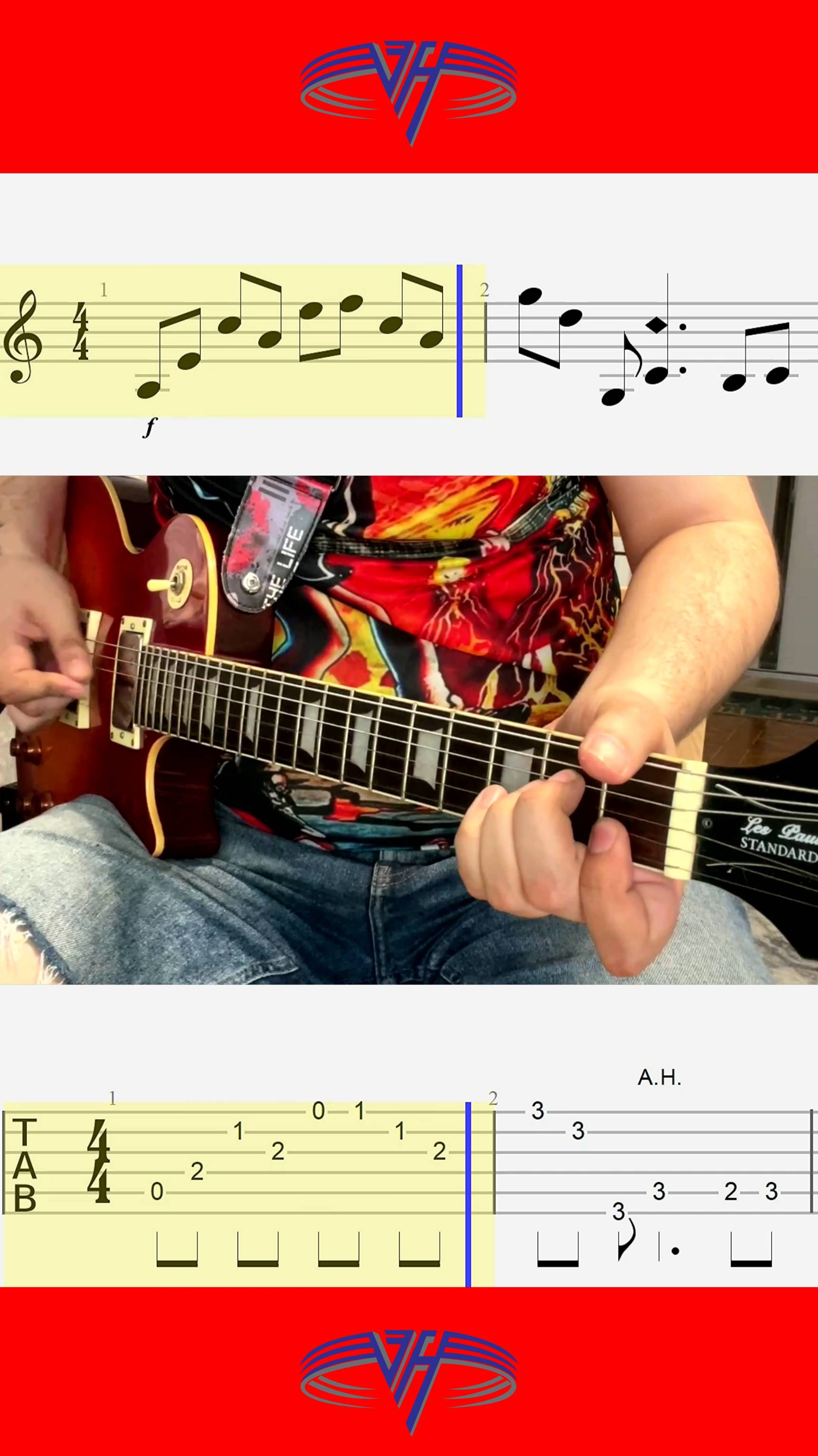 Не говори о любви / Ван Хален / Интро / Ноты / Табулатура /