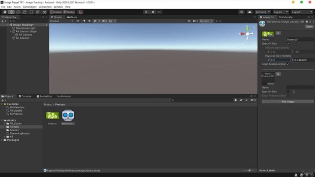 6 -Image Target Unity Screen