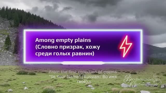 Among empty plains (Словно призрак, хожу среди голых равнин)