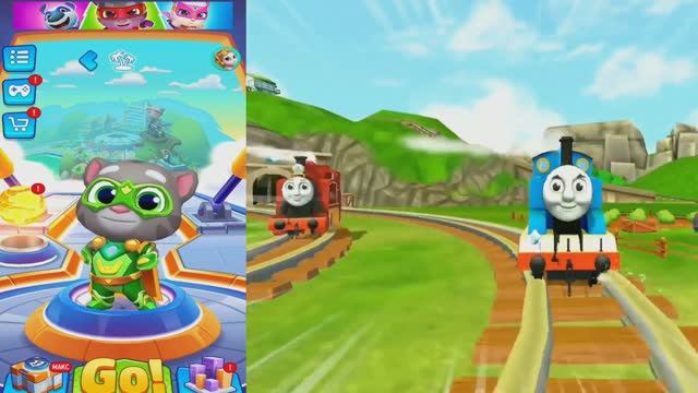 Говорящий Том погоня героев vs Томас и его Друзья . Кто круче?