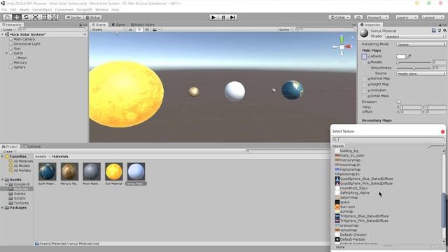 3 -VR Mock Solar System Part 3 - Creating more planets