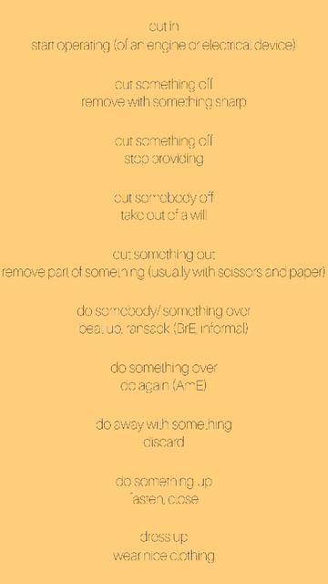 Фразовые Глаголы 6 Phrasal Verbs 6