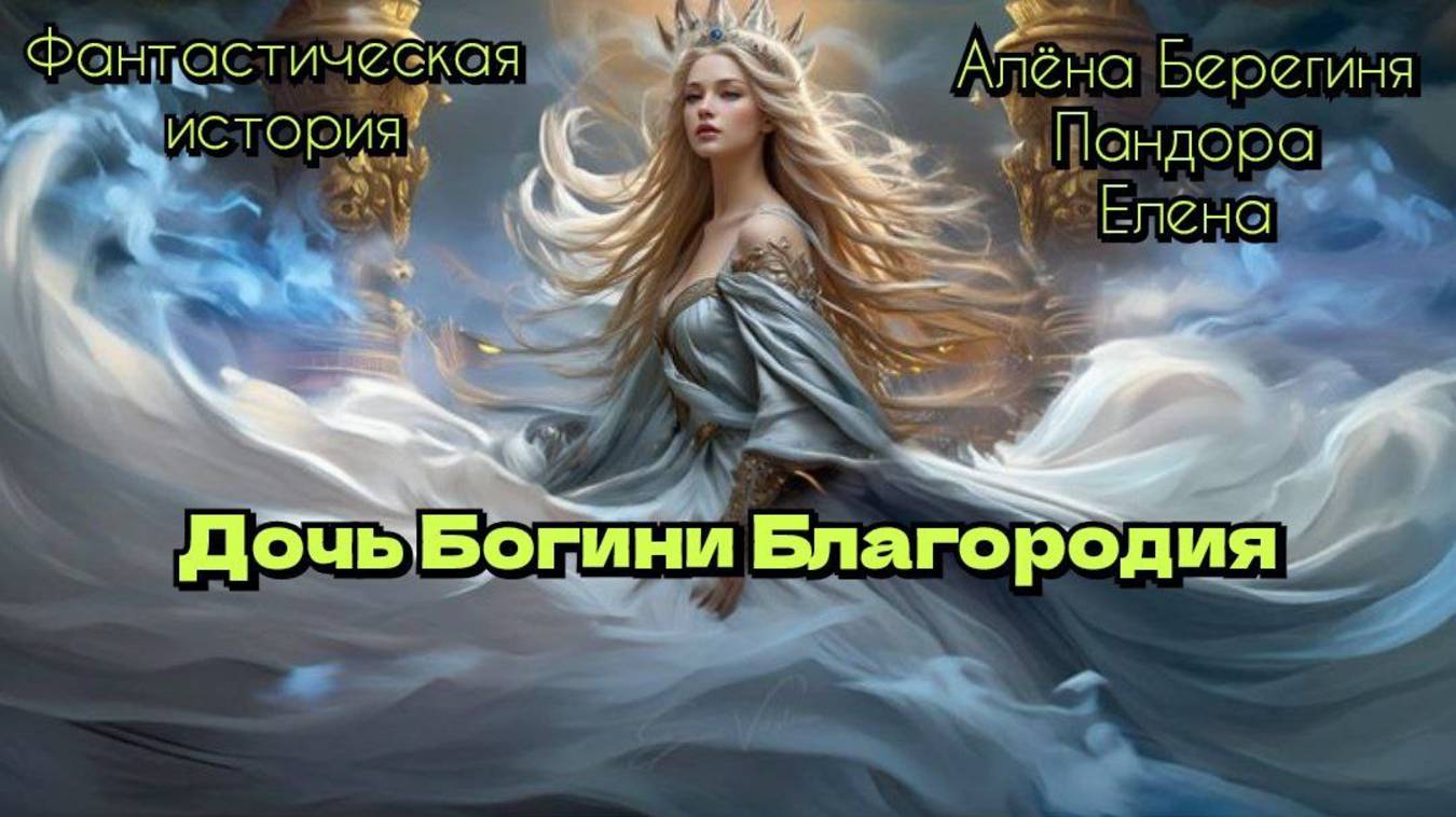 Дочь Богини Благородия.Фантастическая история.Алёна Берегиня,Пандора,Елена.