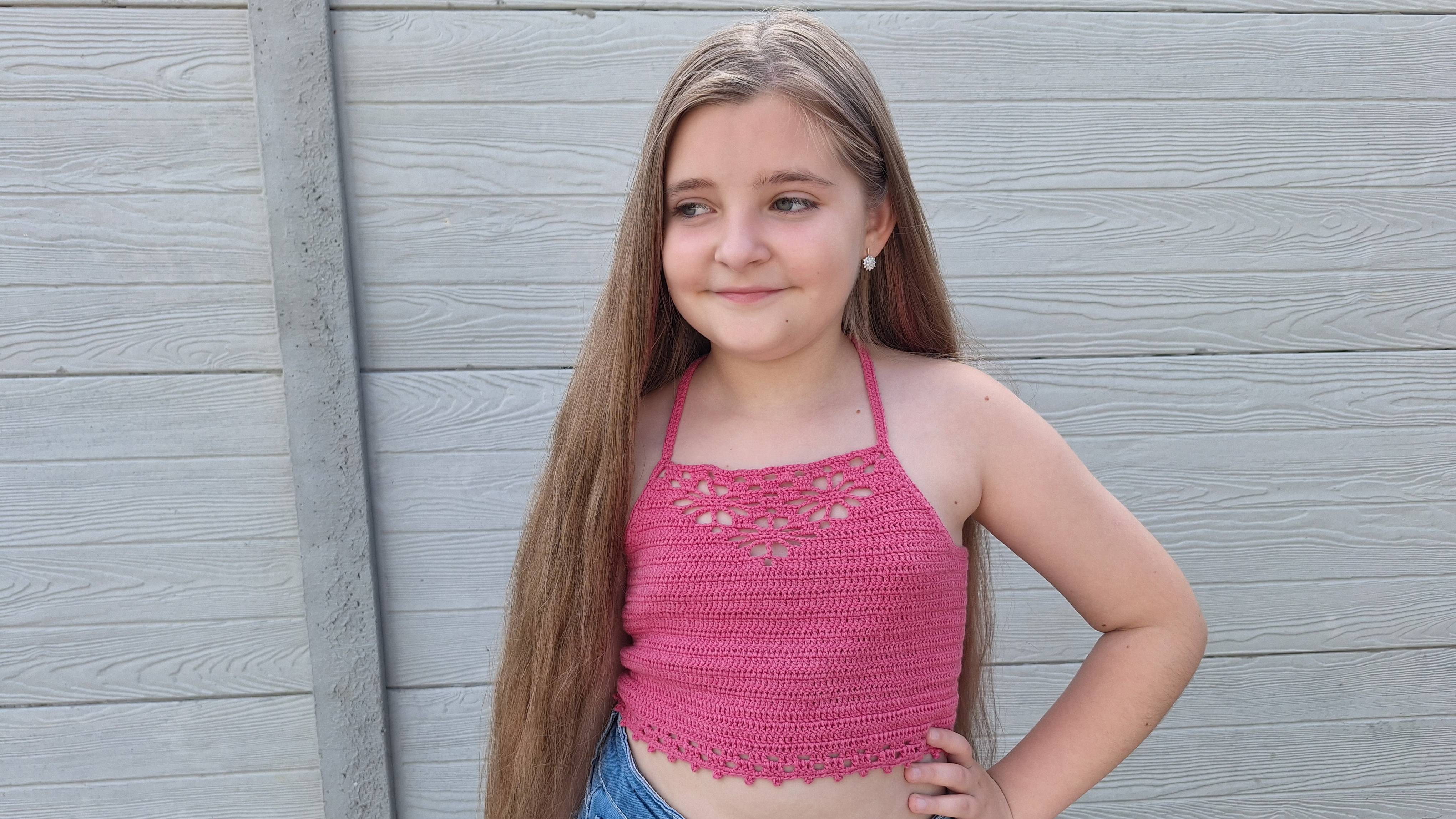 Вязаный топ крючком и майка спицами / Эпизод за июнь №18