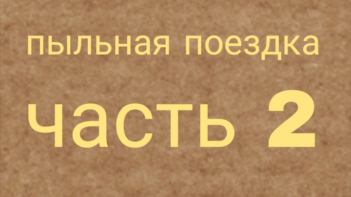 мы с моим братом отправились в пыльную поездку