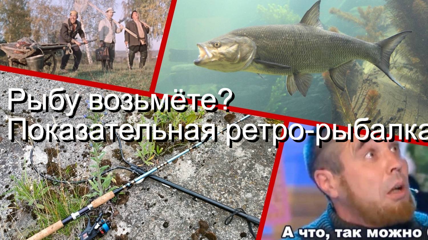 Показательная ретро-рыбалка. Рыбу возьмёте?