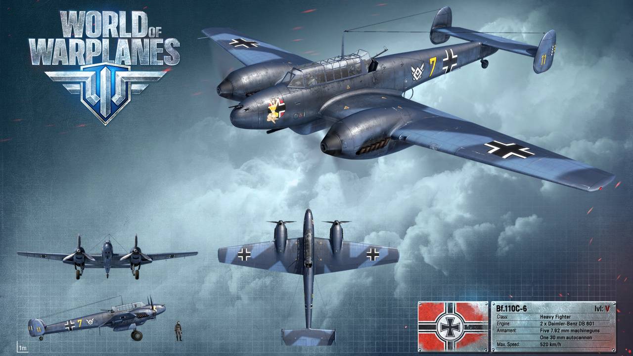 World of Warplanes: Bf.110C-6