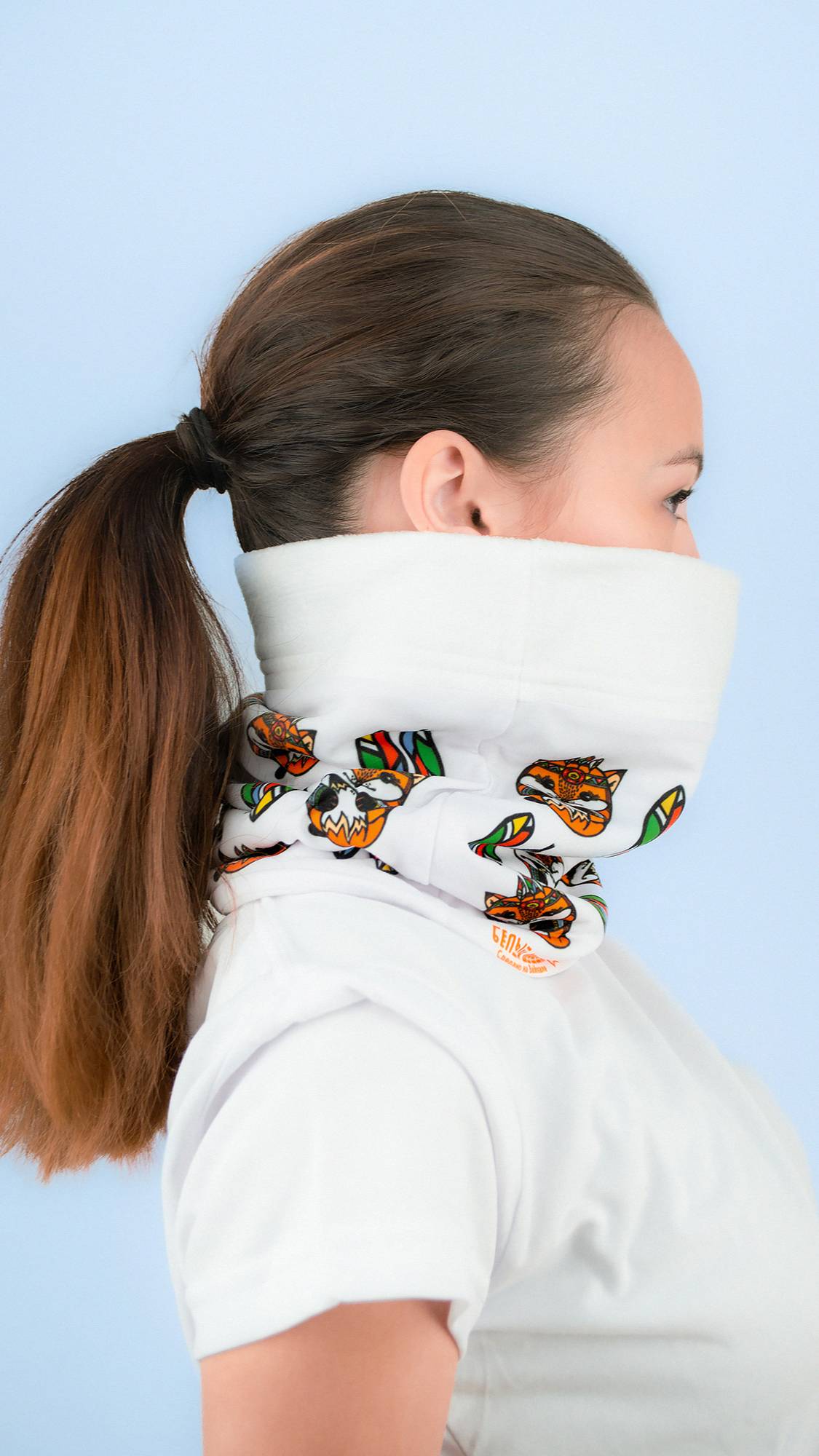 Бафф утепленный ЛИСЯ (белый)