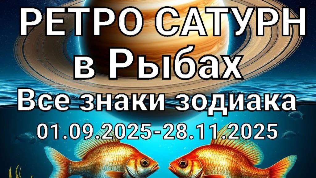 Ретроградный Сатурн в Рыбах. Все знаки зодиака. Астропрогноз