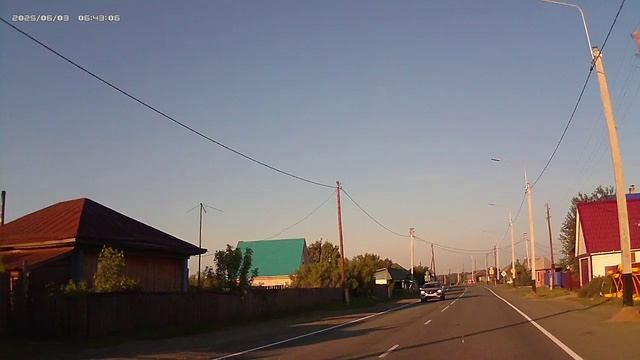 Проездом по поселку Масляха в ранний час