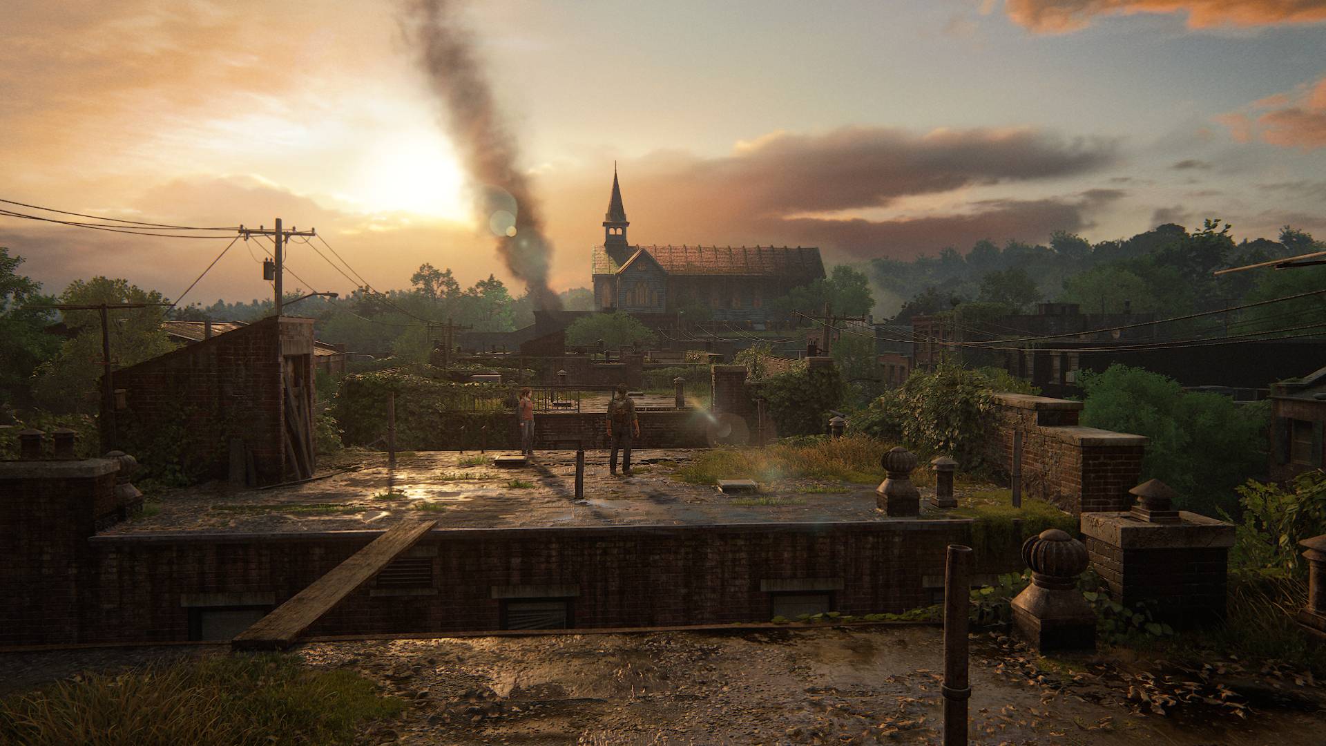 The Last of Us Part I (реализм) // Городок Билла - Американский городок (Лес)