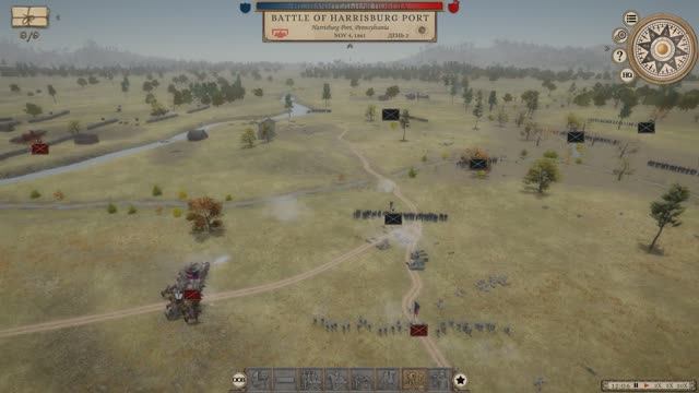 Grand Tactician: The Civil War #44 - Бой за порт Harrisburg ч.1