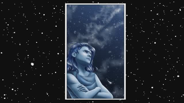 Процесс рисования страницы фантастического комикса Дары Бродячих Льдов - раскаянье среди звезд