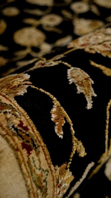 Элитный ковер ручной работы Kashan gold 10 10 CH 102 Black Ivory