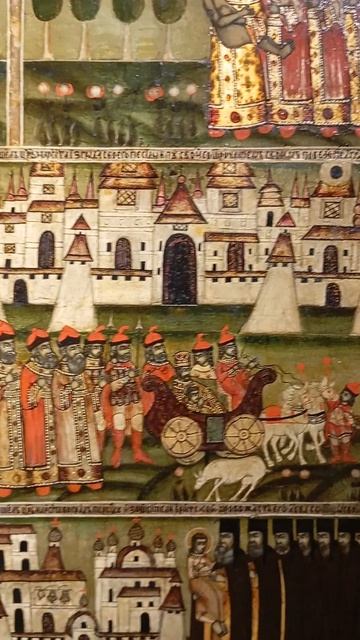 Преподобный Онуфрий Великий с житием. Мастер из Соловецкого монастыря.