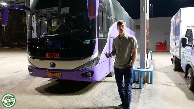 Газовый, экономичный автобус Yutong