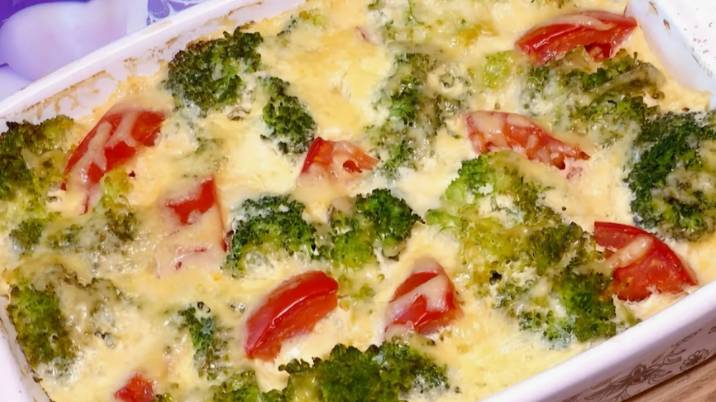 Запеканка из брокколи.