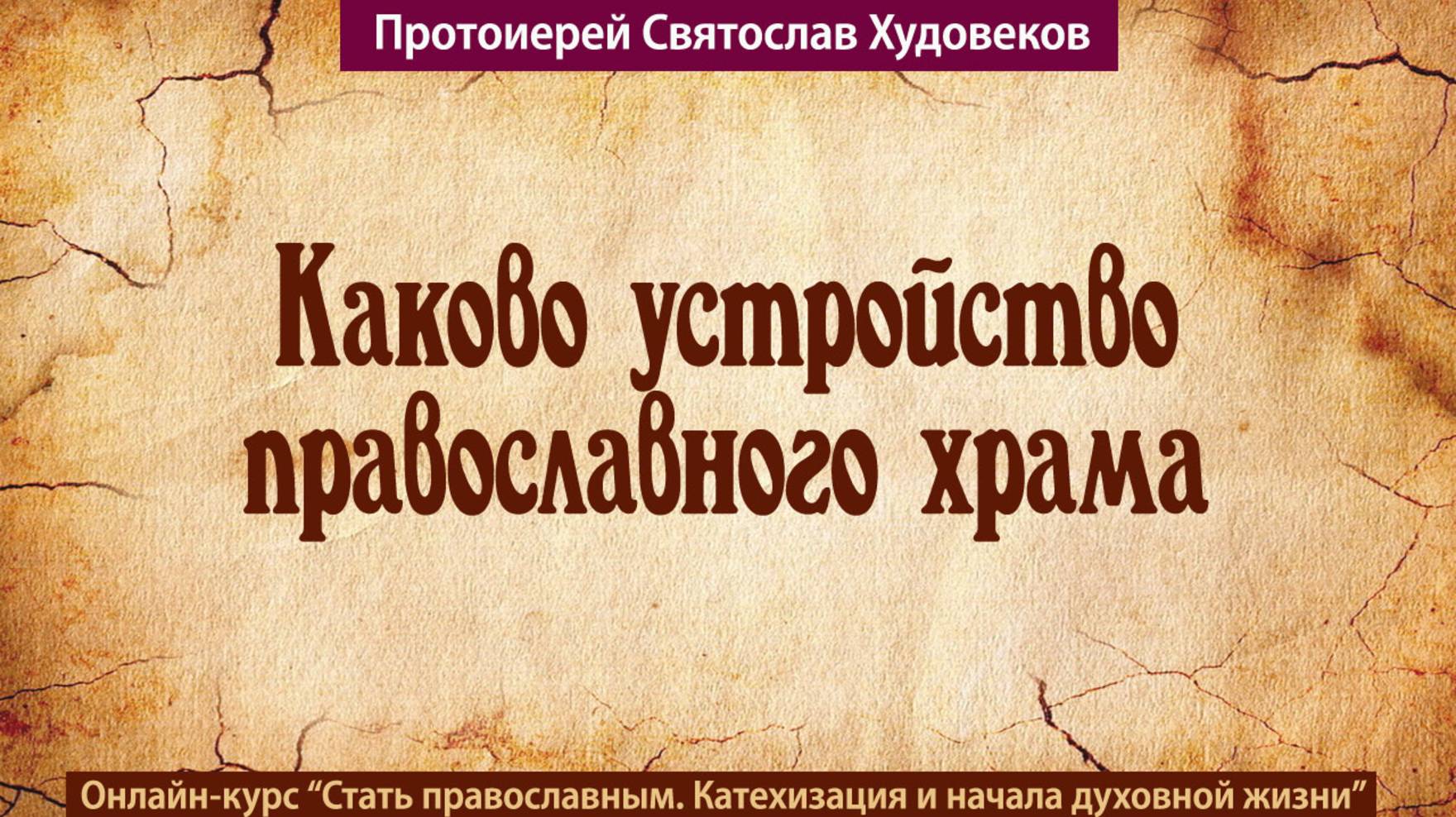 Устройство православного храма