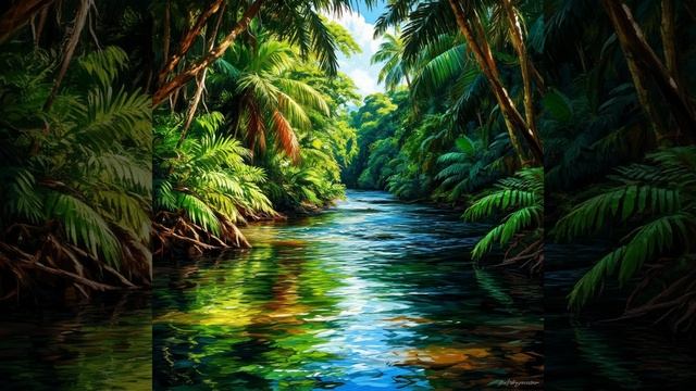 Безмятежная река - музыка для медитации