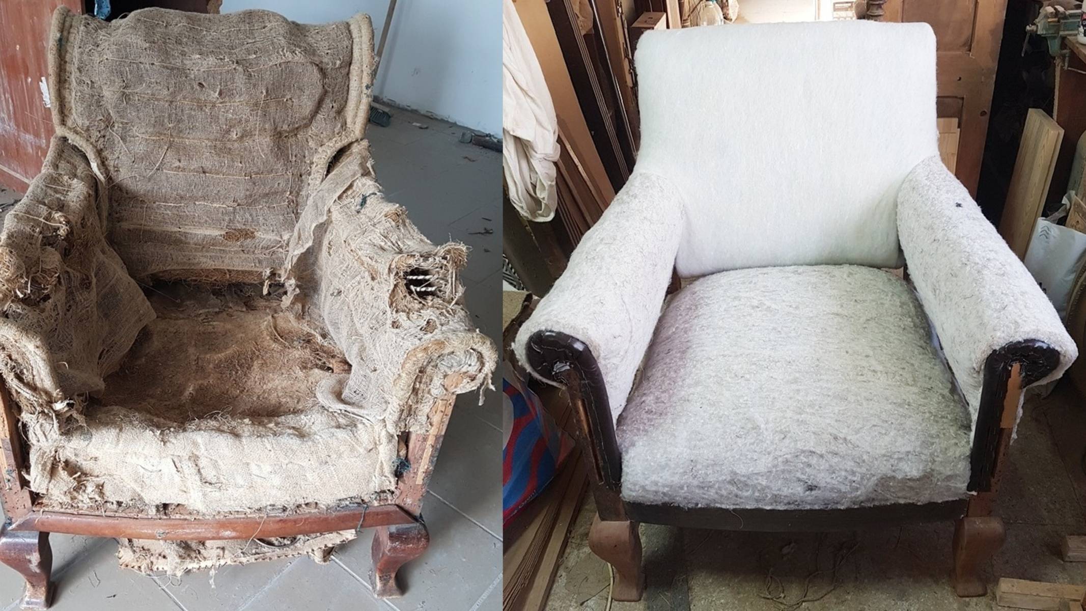 Реставрация, восстановление генеральского кресла мастеров России ХIХ века. Часть 2